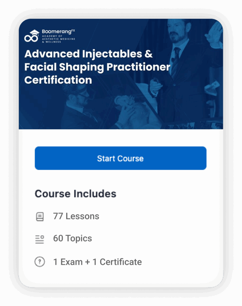 Become A Certified Injectables & Facial Shaping Practitioner - BoomerangFX Learn